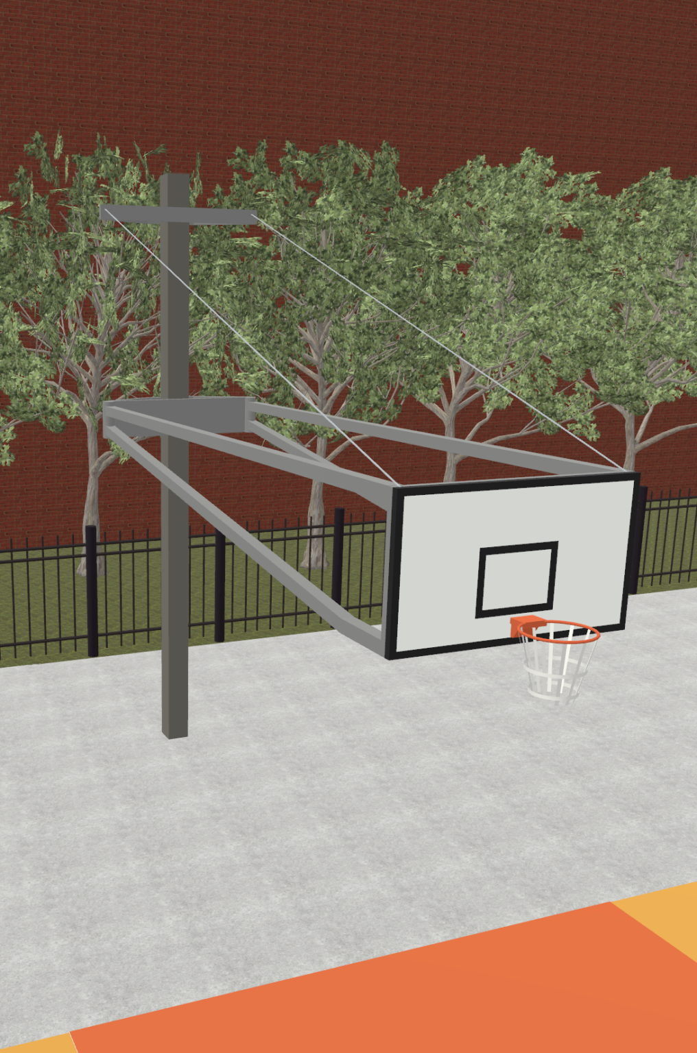 Extended Outreach Basketball Tower - Grand Slam Sports Equipment