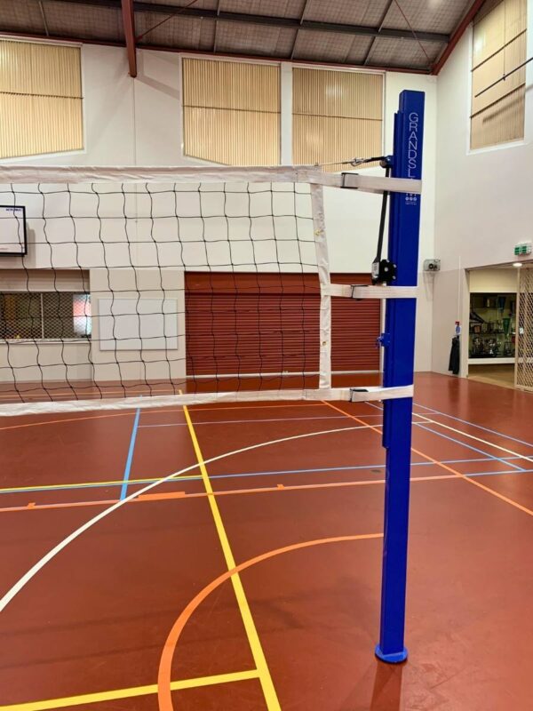 Height-adjustable volleyball post system - Grand Slam Sports Equipment